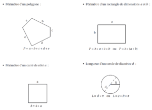 Chapitre 15 : Aire et périmètre - 5ème